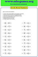 Dividing Mixed Numbers Worksheets — Free Printable PDFs