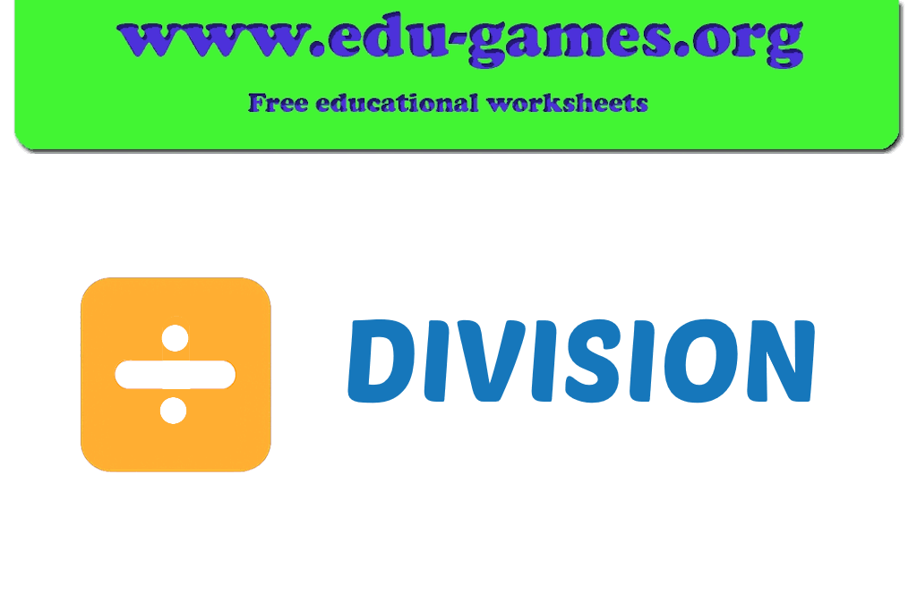 Free Division Game Worksheets | Printable Math Games - Edu-Games