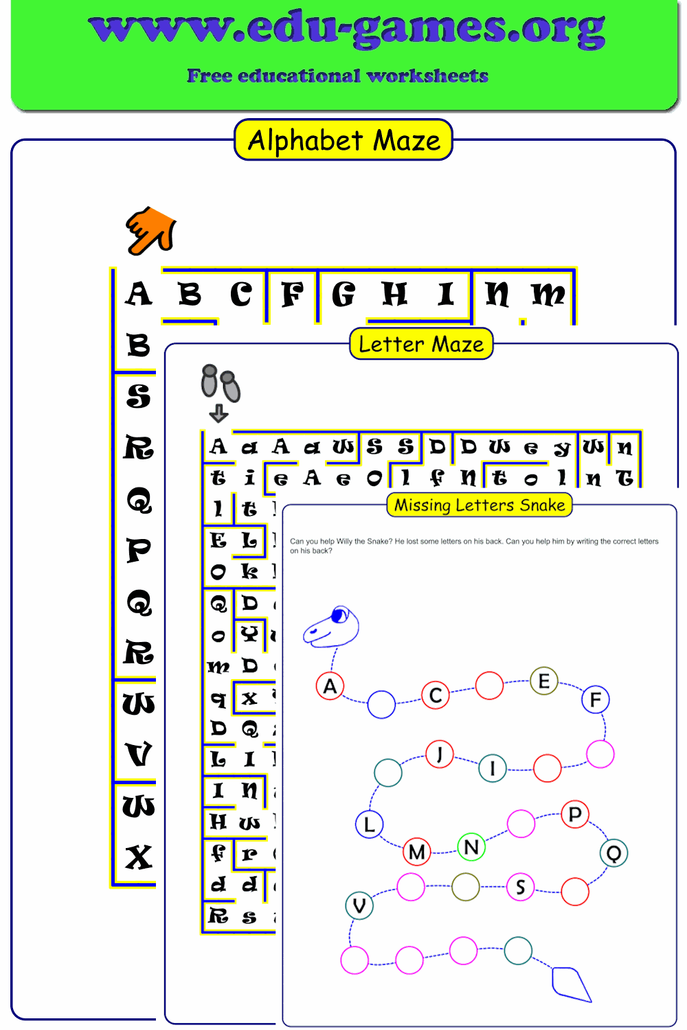 Free Letter and Alphabet Games for Kids - Edu-Games