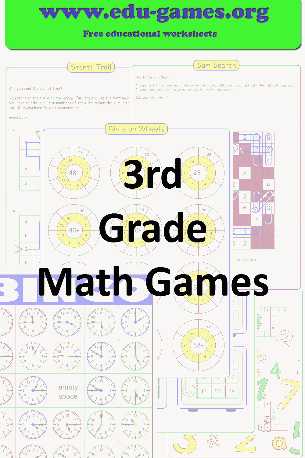 Third Grade Math – Learning Goals, Games & Worksheets